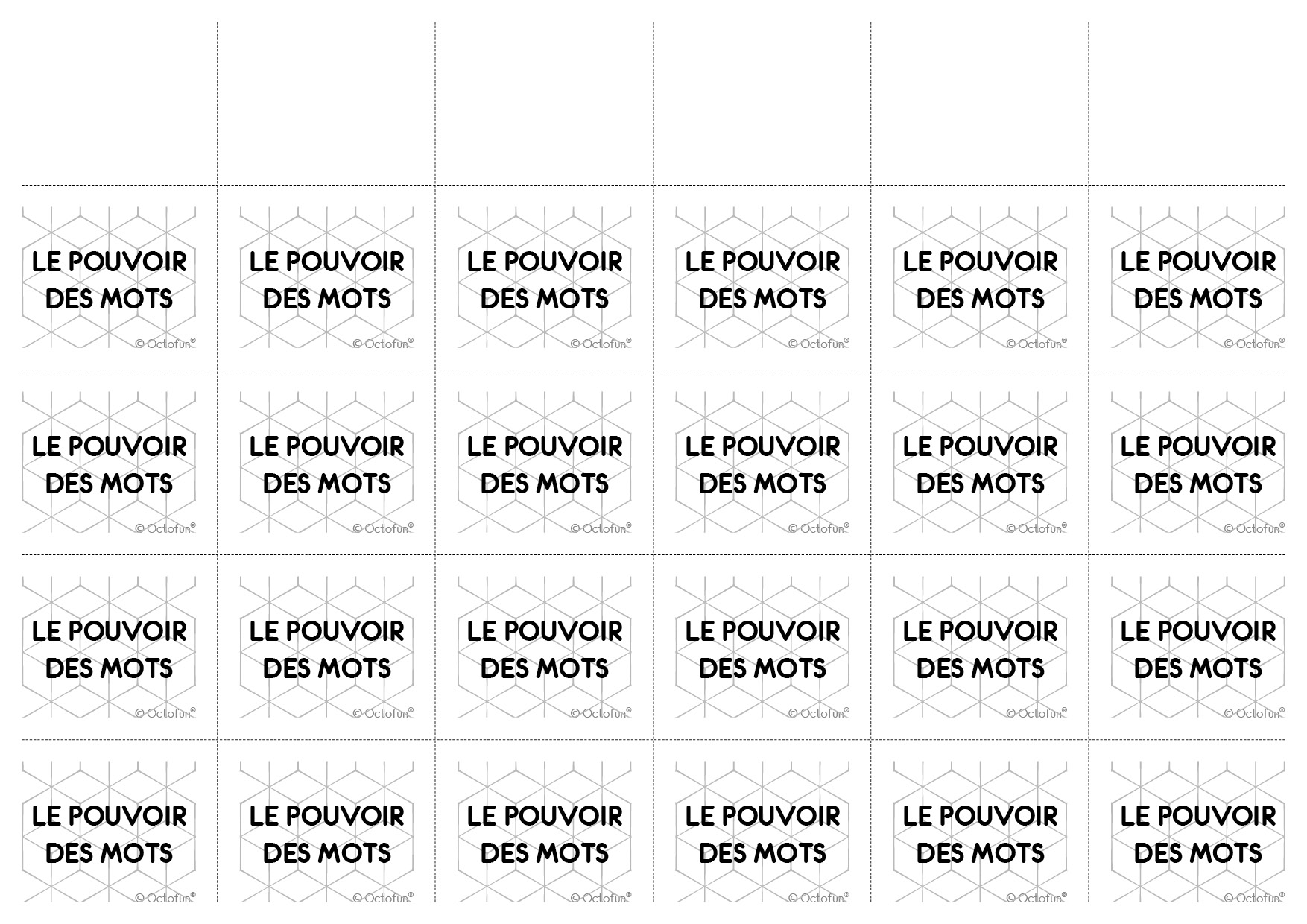 Le pouvoir des mots - Octofun